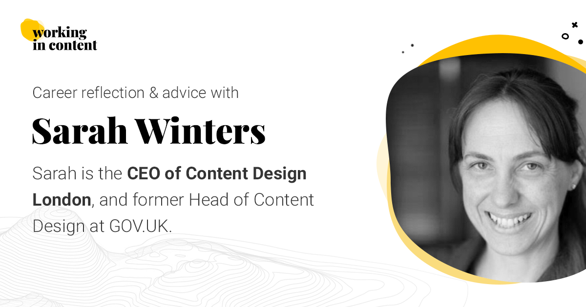 Sarah Winters — Working In Content